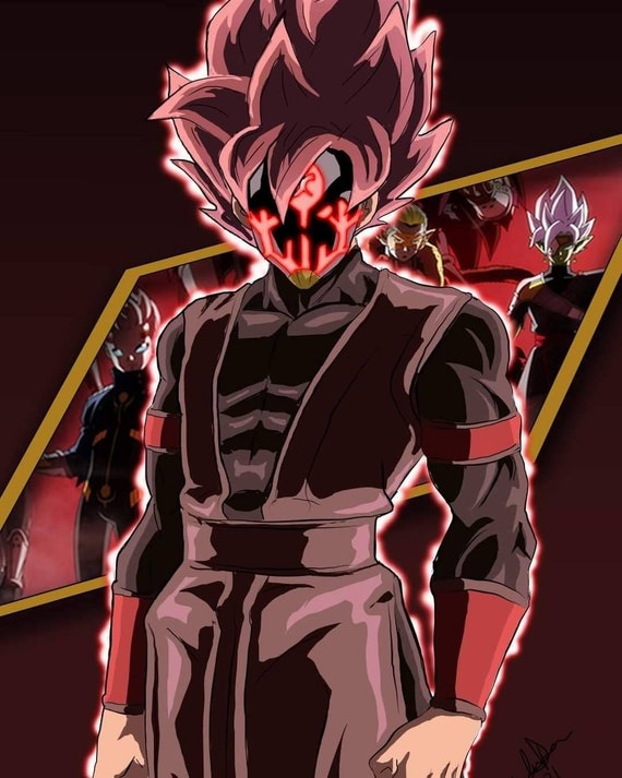 Dragonball Heroes Crimson Masked Saiyan Art Print - Etsy