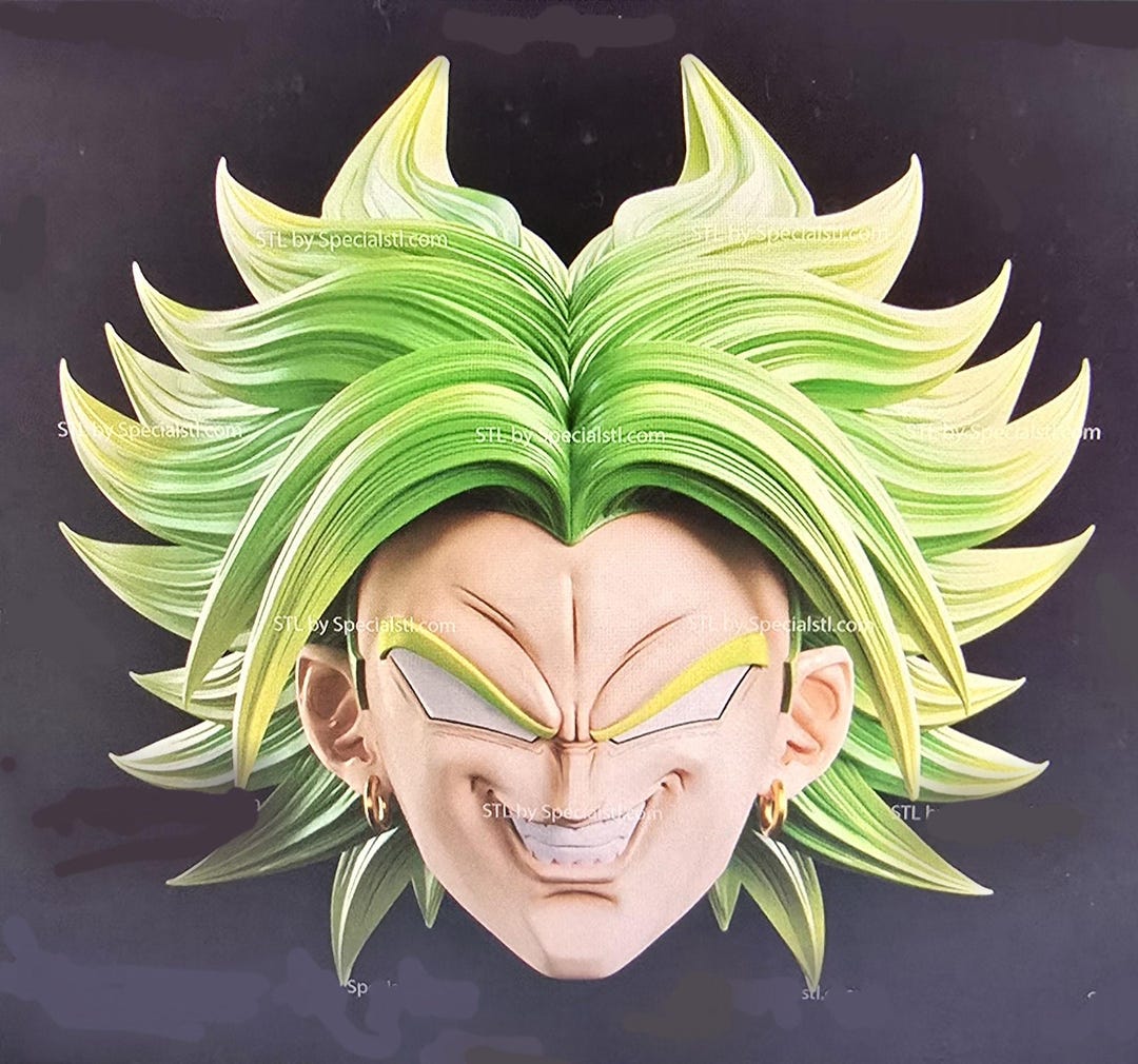 LSSJ Z Broly Helmet - Etsy