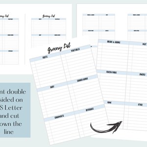 Printable Mini Grocery List - Etsy