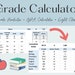 Student Grade Calculator Customizable Excel Spreadsheet Grade Predictor ...