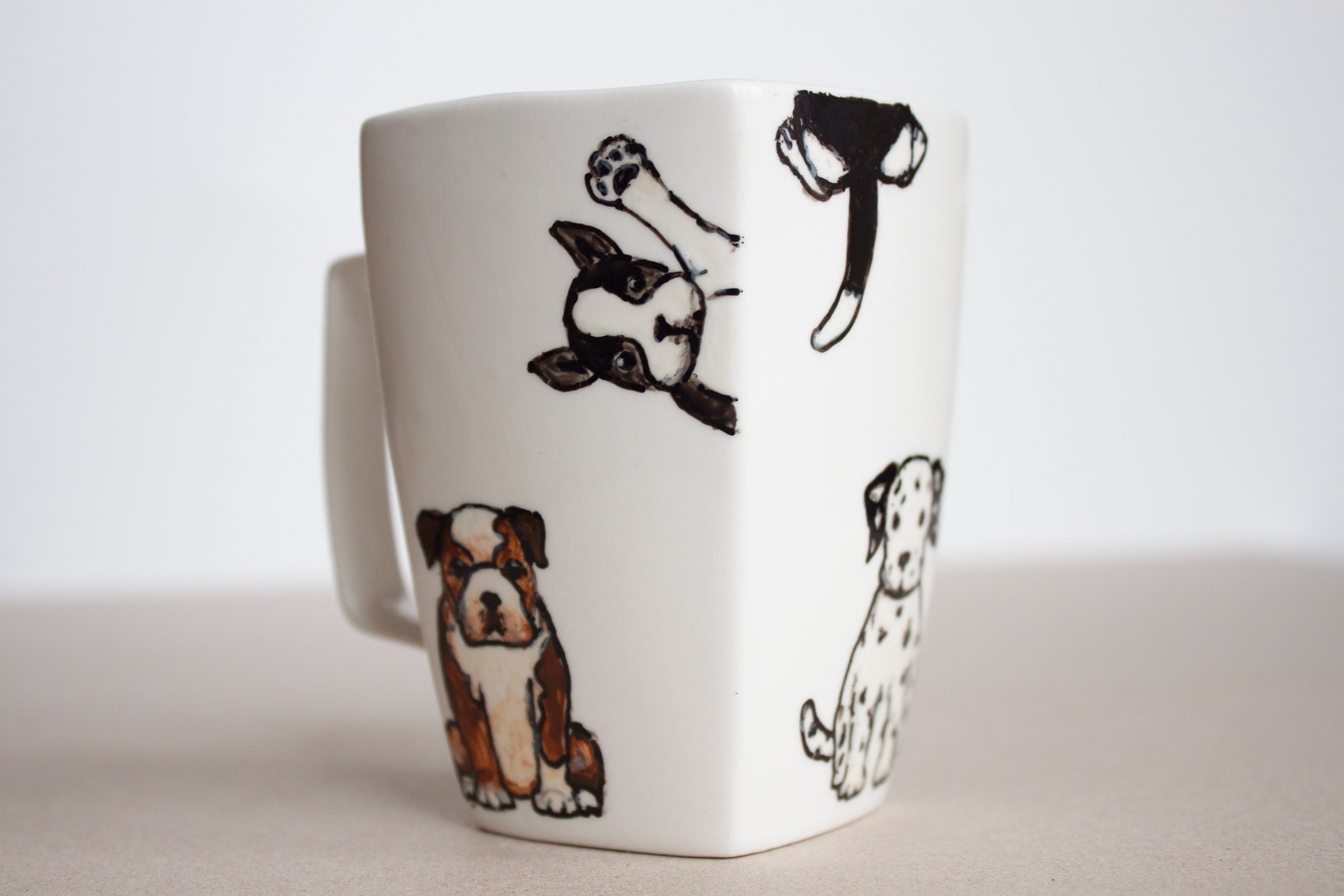 Puppiesdog Dogs Coffee Mugcupcustom Pet Pets Hand-painted - Etsy