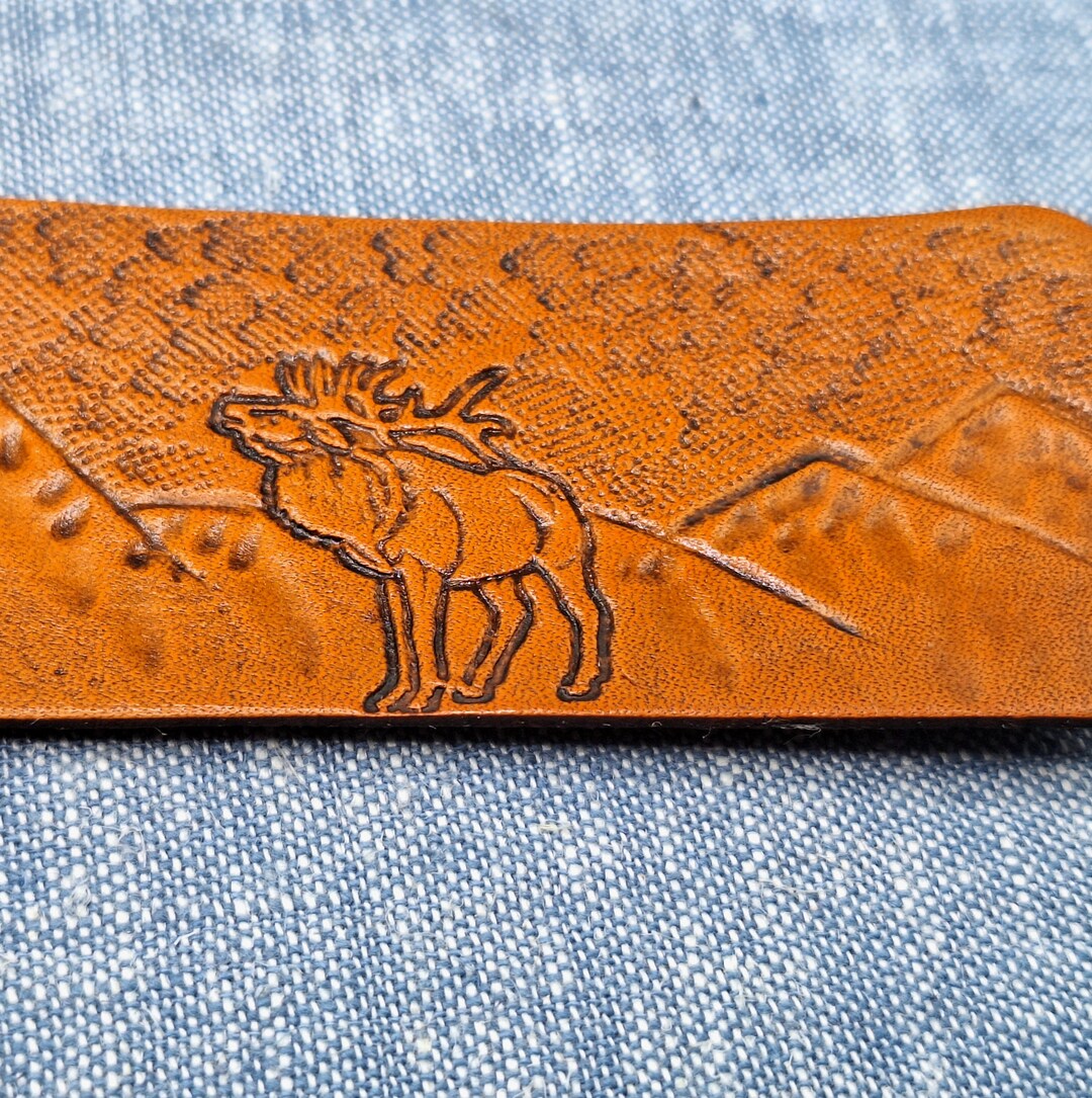 Elk Leather Bookmark, Men's Bookmark, Reading Gift, Teacher's Gift ...