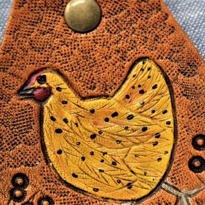 Chicken Leather Fob, Chicken Gifts, Leather Gift for Women, Farm Gifts ...