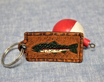 Rainbow Trout Keychain - Etsy