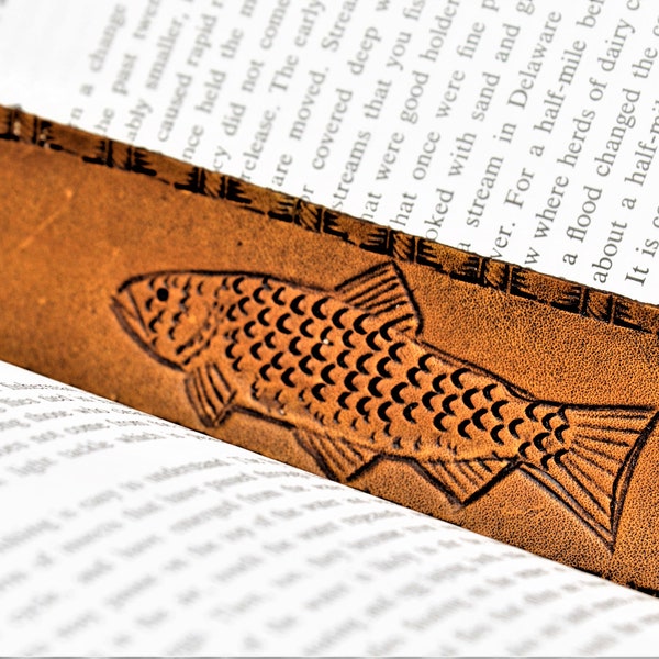 Leather Fishing Book - Etsy