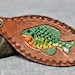 Handcrafted Bluegill Leather Keychain: Carved & Stamped - Etsy