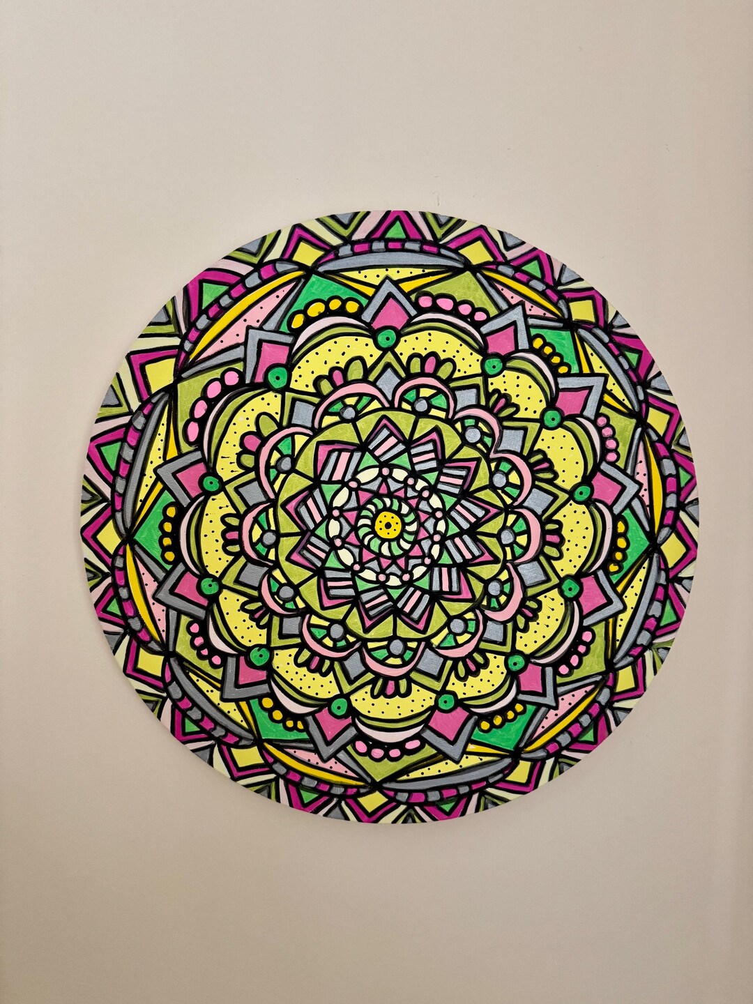 Joyful Healing is a Mindful Mandala Art Canvas. - Etsy