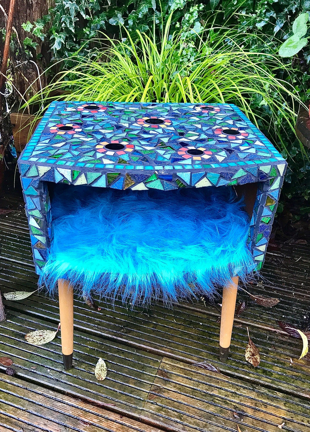 Introducing ‘fleur Fluff’ up Cycled Vintage Mid Century Bedside Table ...