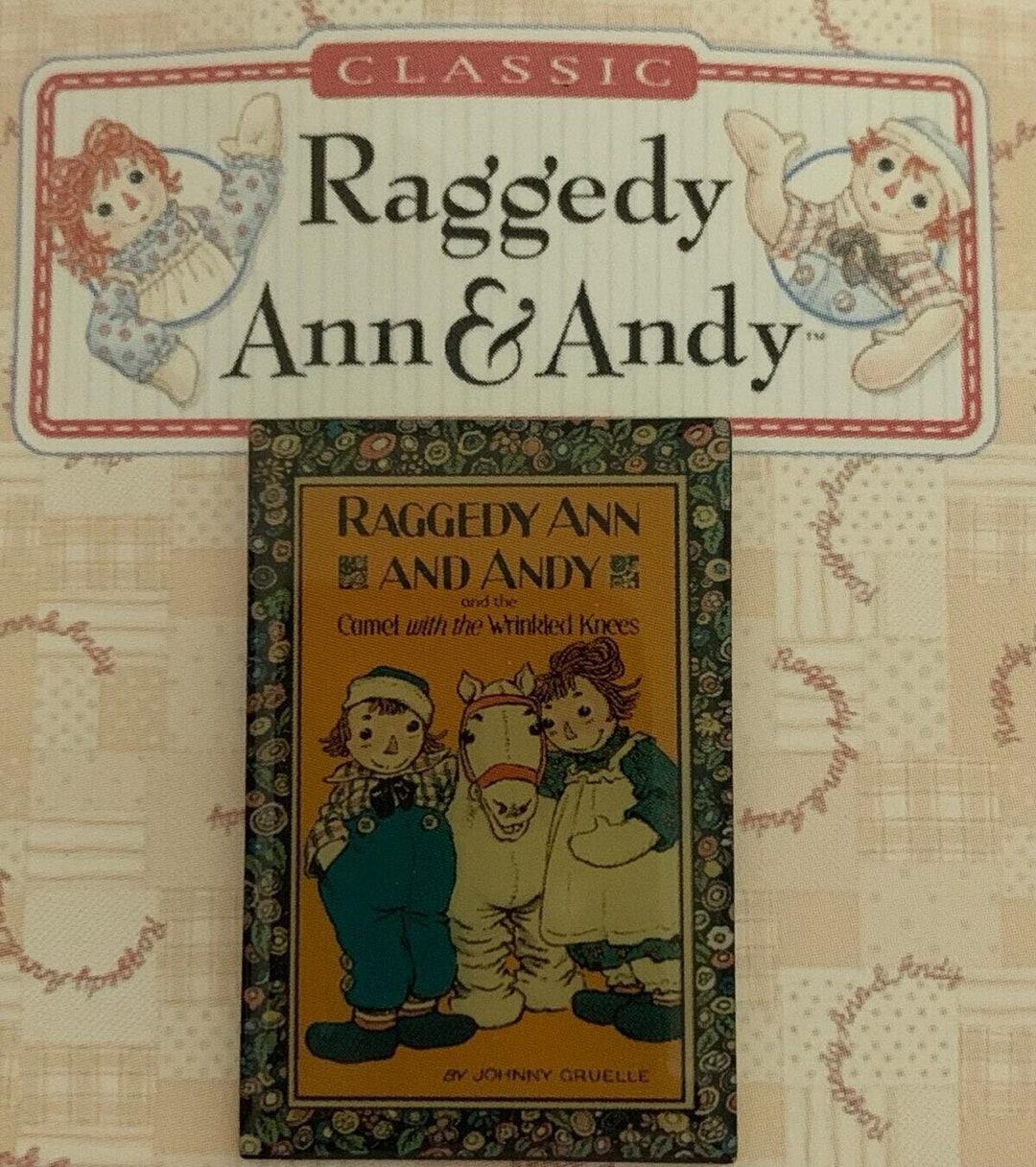 Raggedy Ann & Andy With Camel Book Cover Lapel Pin - Etsy
