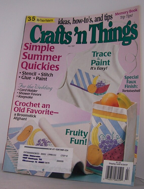 Crafts 'n Things Magazine July 1997 Ideas How To's and - Etsy