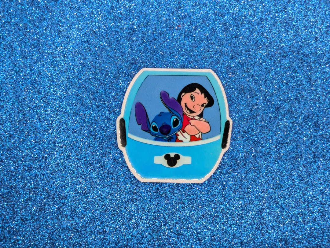 Lilo and Stitch Skyliner Resin MRI Safe Badge Reel - Retractable Reel ...