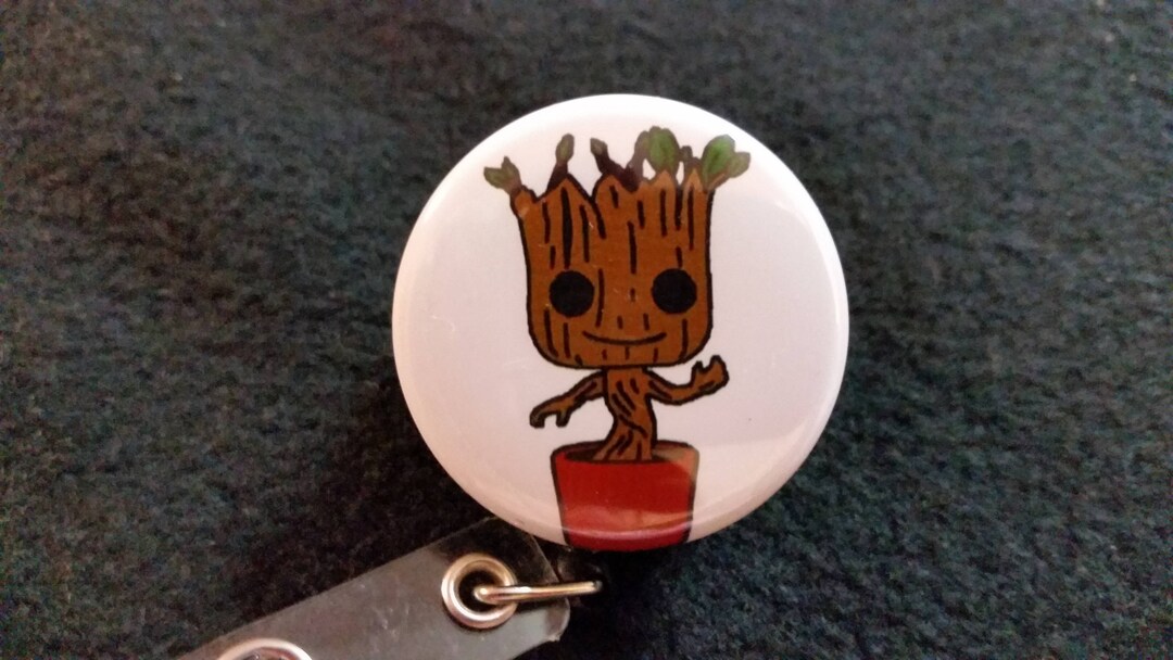 Dancing Baby Groot ID Badge Holder - Groot Retractable Reel - I Am ...