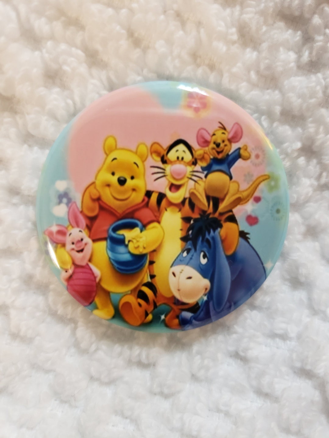 Winnie Pooh and Friends Retractable Reel ID Name Badge Stethoscope Yoke ...