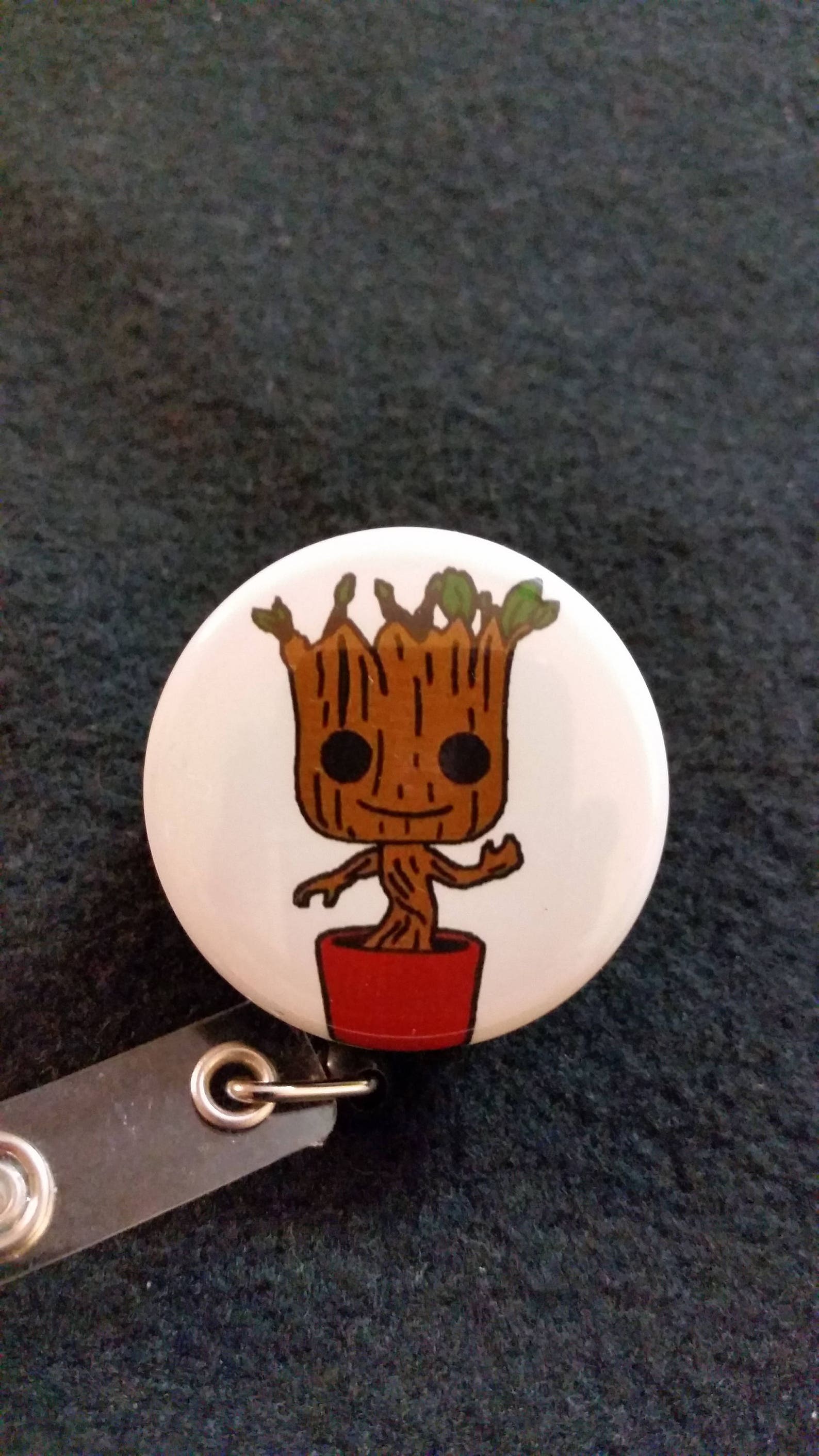 Dancing Baby Groot ID Badge Holder Groot Retractable Reel | Etsy
