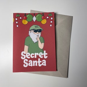 Secret Santa Christmas Card - Etsy