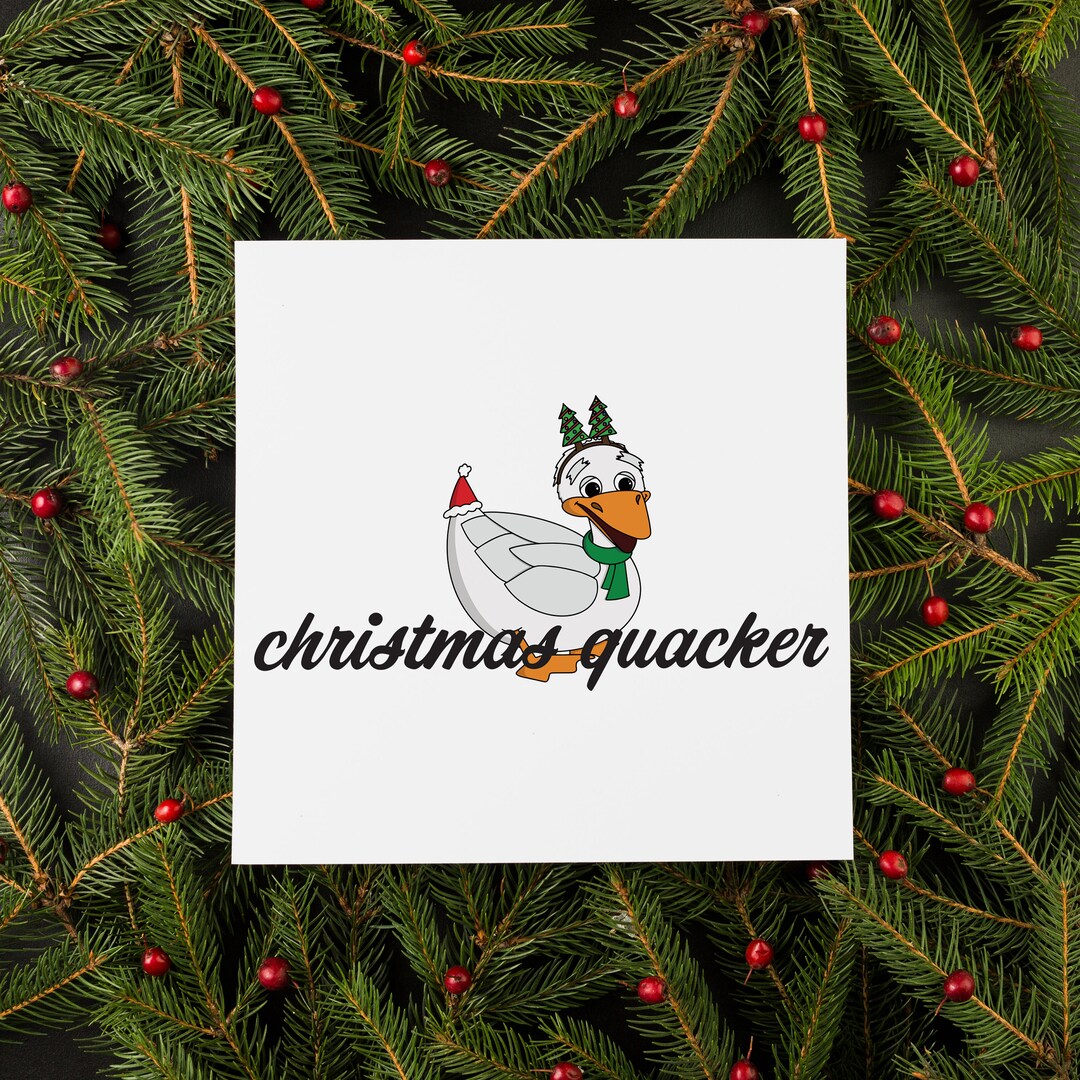 Christmas Quacker Christmas Card. Christmas Jokes. Christmas - Etsy
