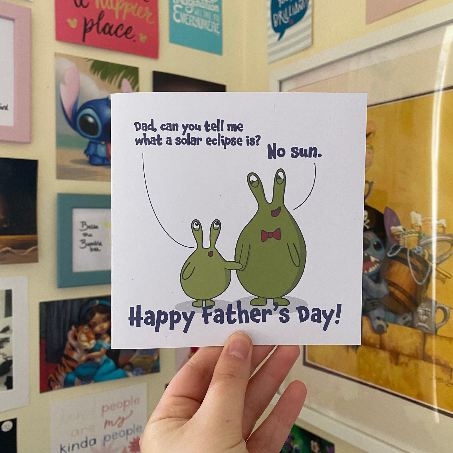 Alien Dad Joke Greeting Card. Father's Day Card. Cards for | Etsy