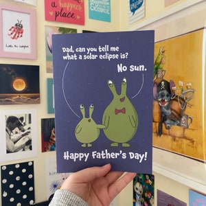 Alien Dad Joke Son Greeting Card. Father's Day Card. Cards for Him ...