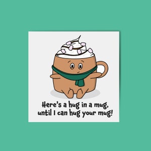 Hug in a Mug Greeting Card - Etsy