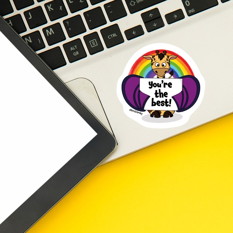 Rainbow you're the Best Sticker - Etsy