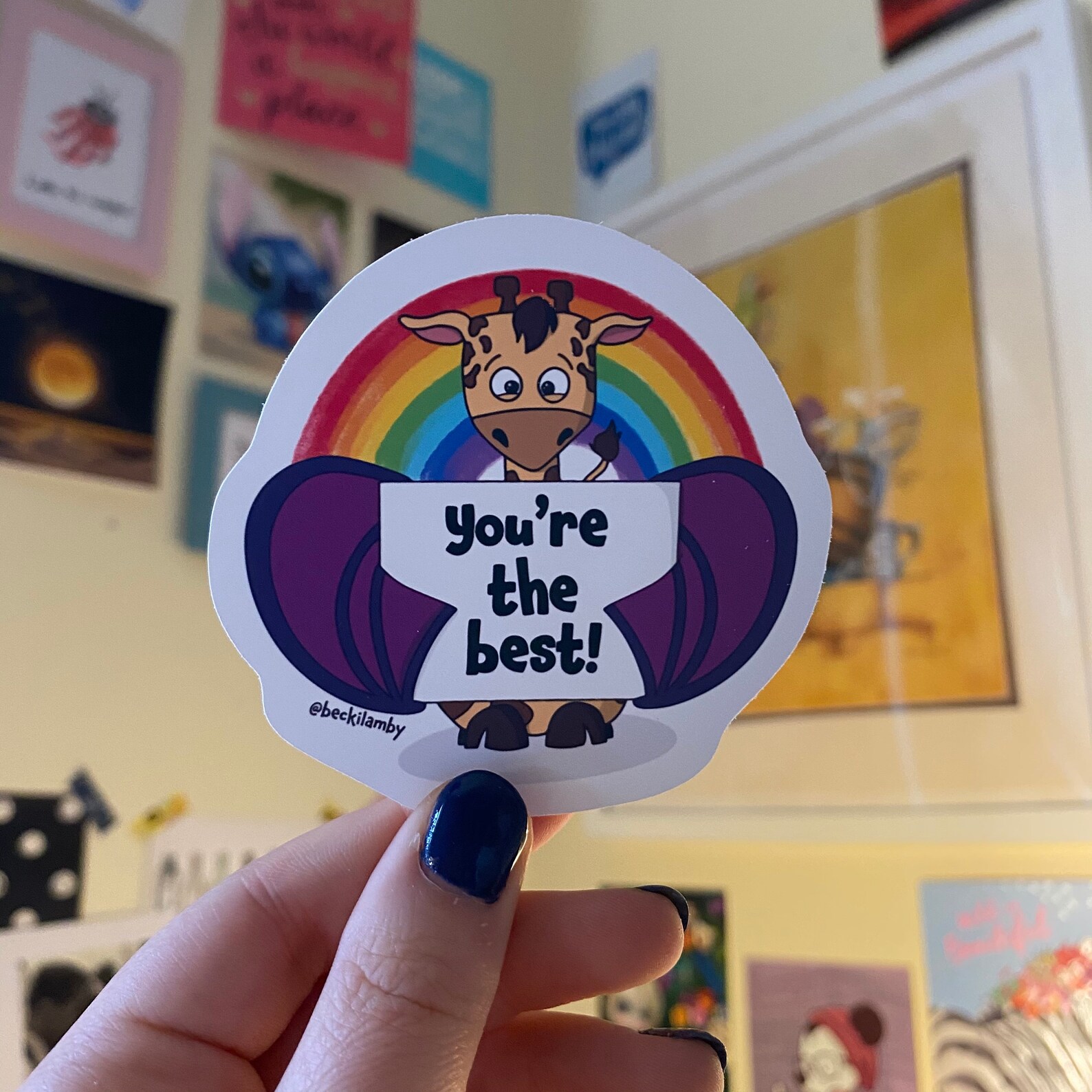Rainbow you're the Best Sticker - Etsy