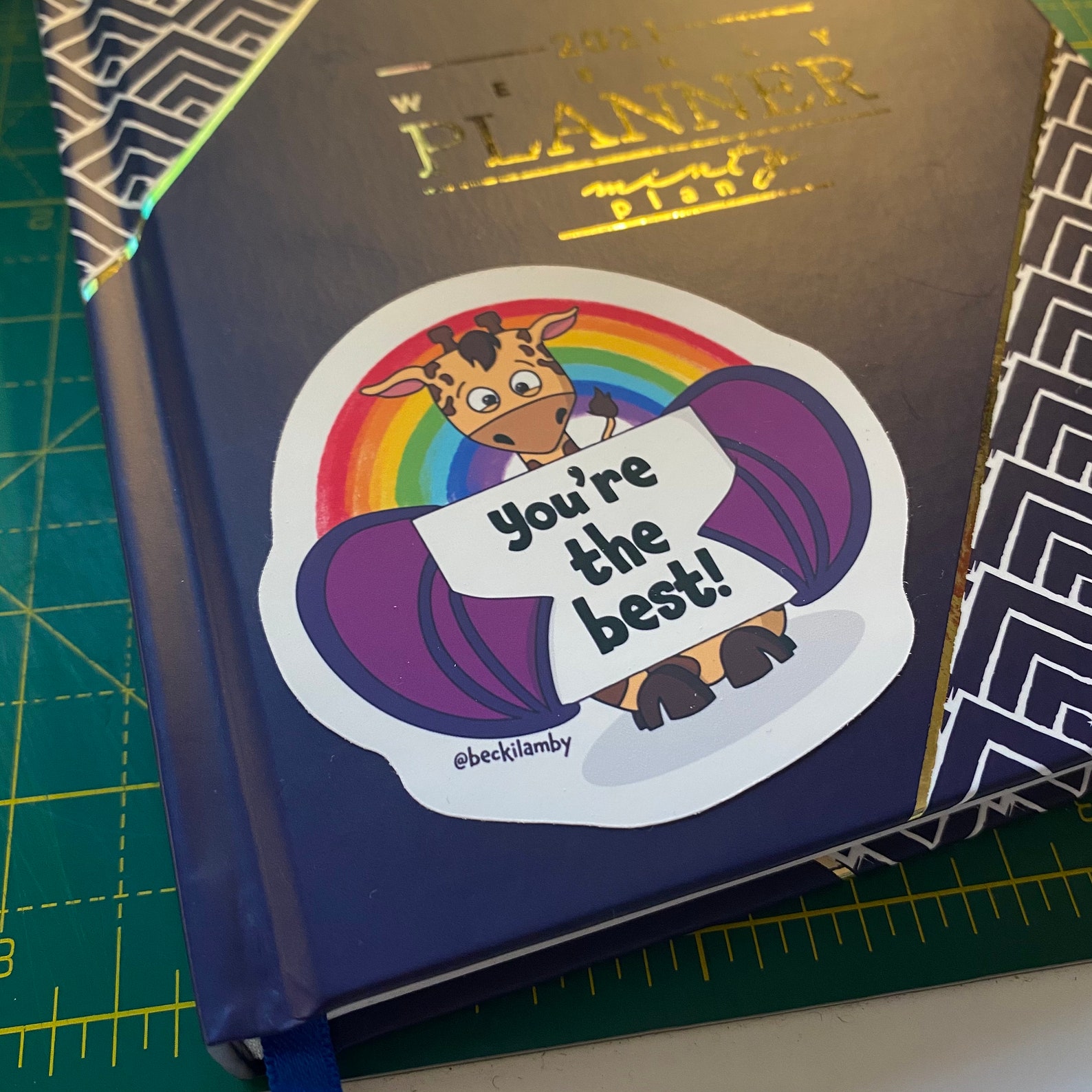 Rainbow you're the Best Sticker - Etsy