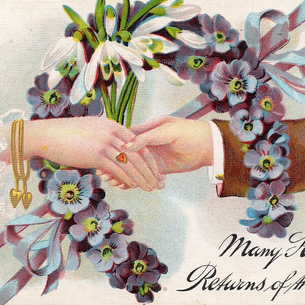 Violets Postcard - Etsy