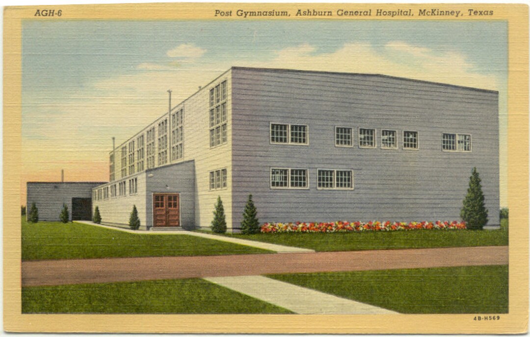 Ashburn General Hospital Post Gymnasium Mckinney Texas Vintage 1940's ...