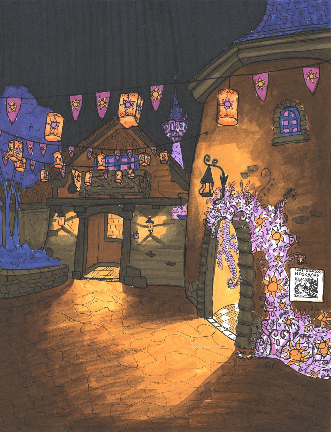 Tangled Restrooms Print - Etsy