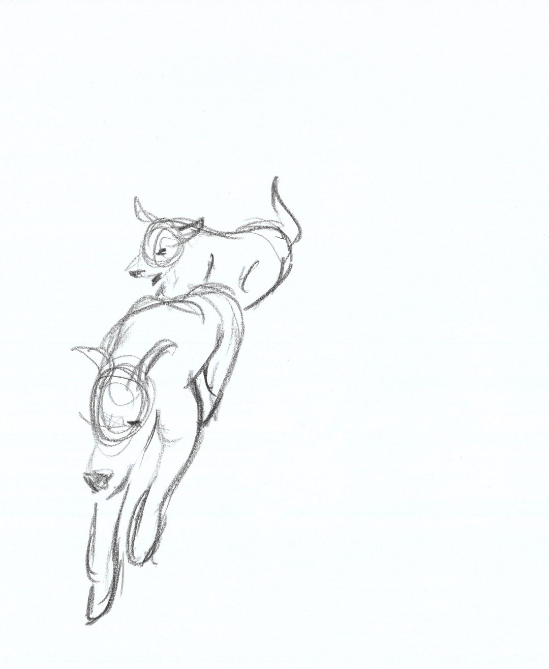 Dog Gesture Drawing Print - Etsy
