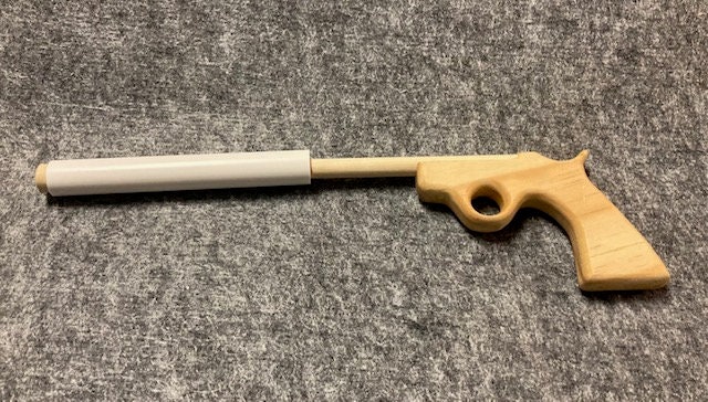 Pistol Pop, Popgun, Wooden Gun, Pretend Play, Handmade - Etsy