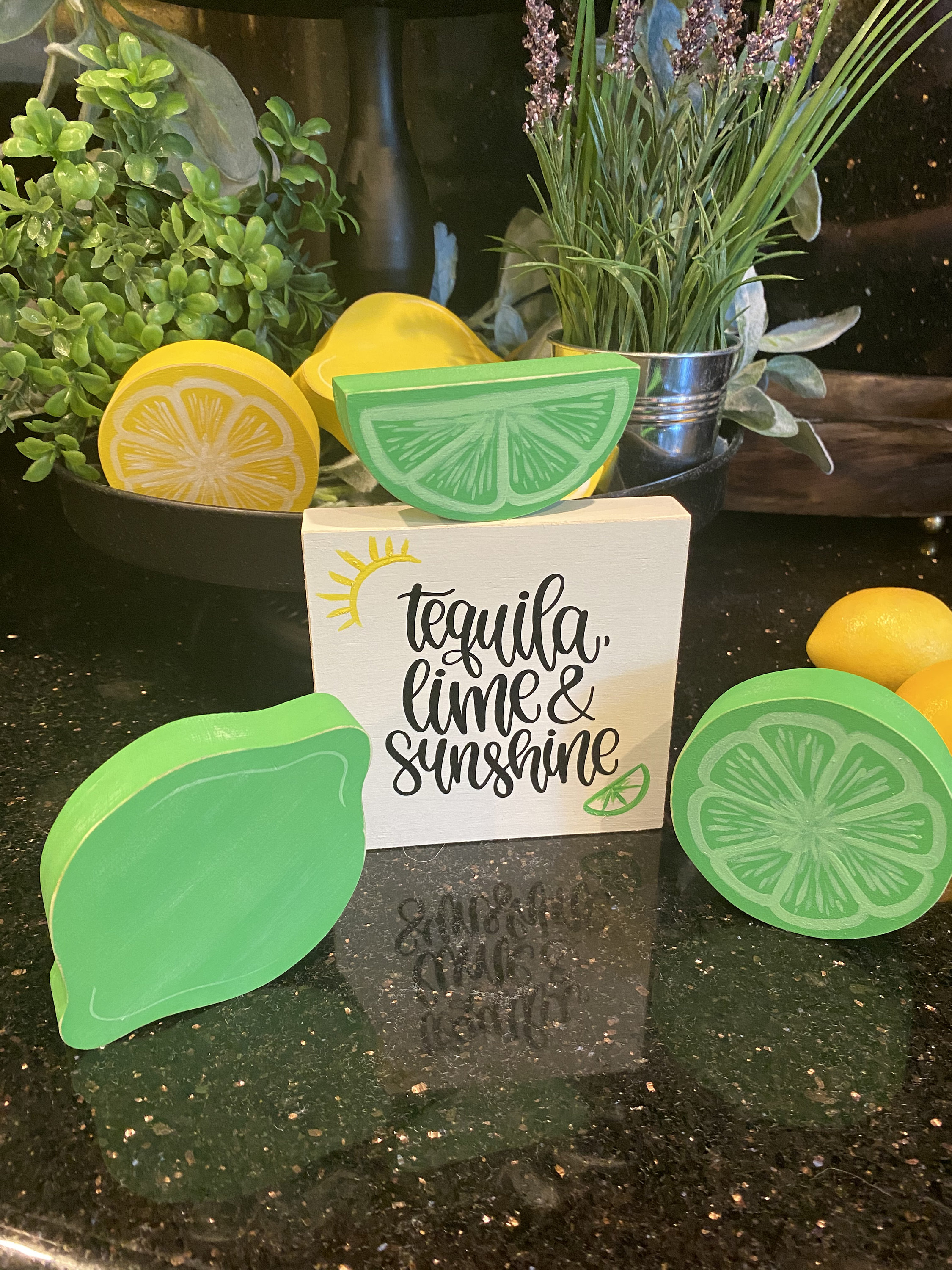 Lemon Slice/lemon Slices/lime Slices/tiered Tray/lemon Slices/lemon ...