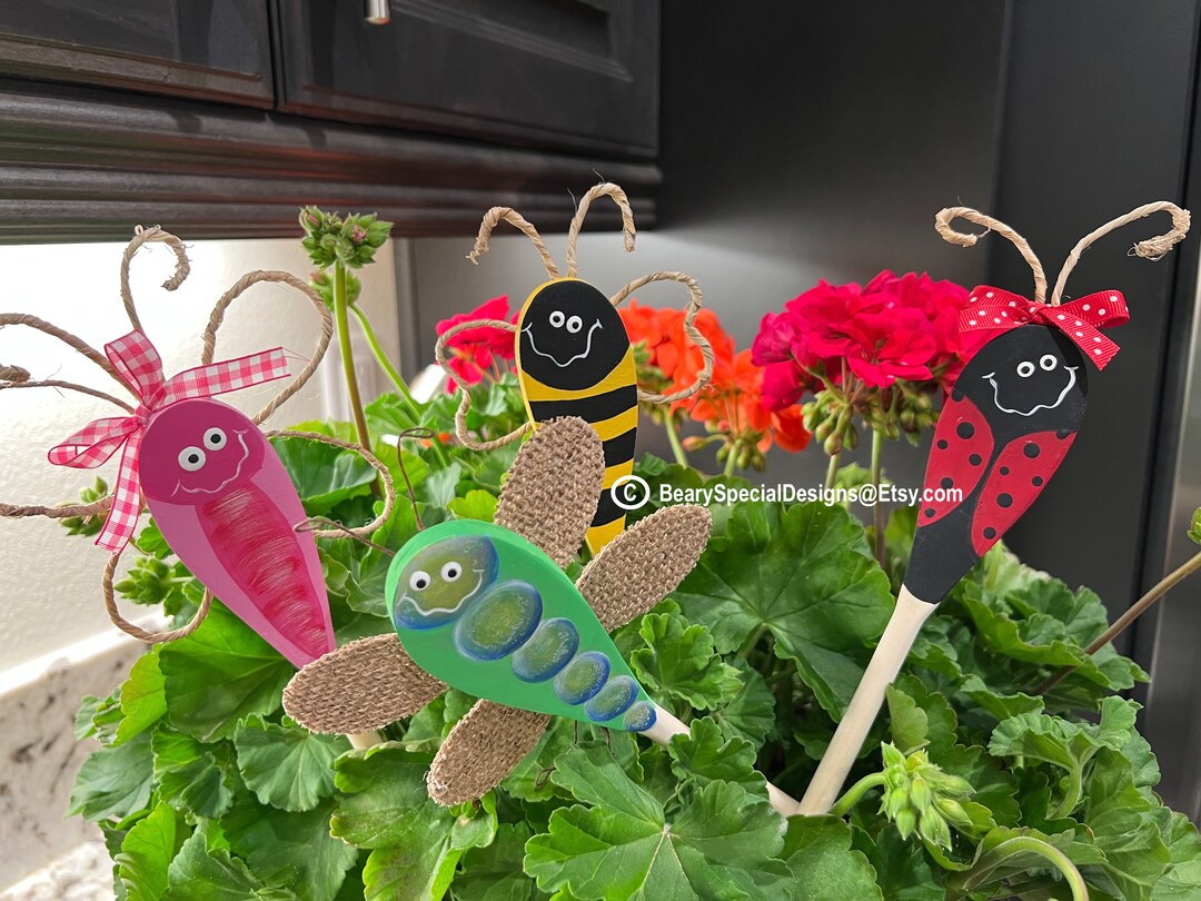 Summer Decor,bug Spoons,garden Decor,butterfly,bee,dragonfly,ladybug ...