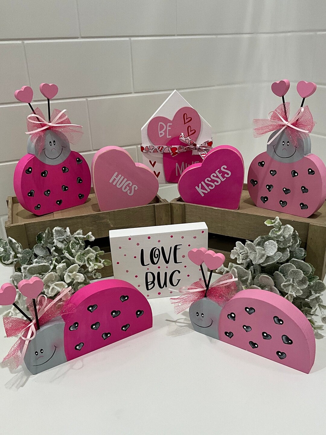 Valentine’s Day Decor/ Love Bug/ Ladybug/ladybug Sign/tiered Tray Decor ...