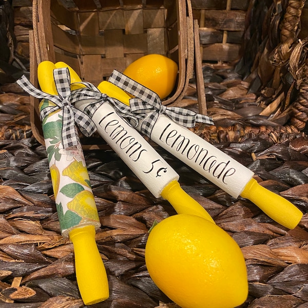 Lemon Mini Rolling Pin - Etsy