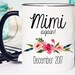 Mimi Again Baby Reveal Mug, Mimi Again Mug, Mimi Again Coffee Mug, Mimi ...