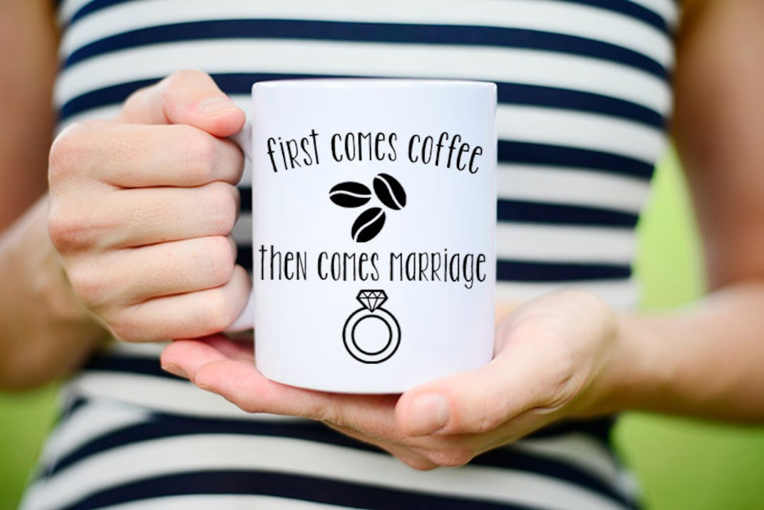 Wedding Mug, First Coffee Mug, Wedding Gift, Coffee Mugs, Bridal Shower ...