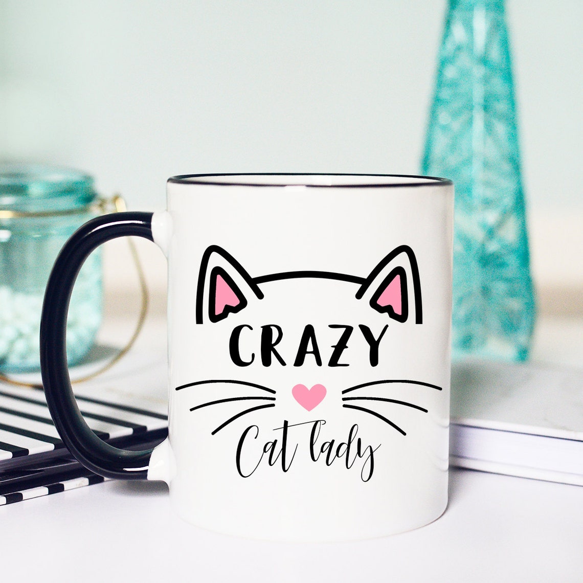 Funny Cat Lady Mug Cat Lady Coffee Cup Crazy Cat Lady Mug - Etsy
