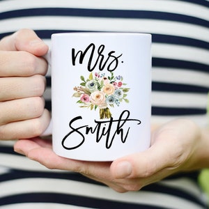 Wedding Mug for Mrs, Mrs Wedding Mug, Mrs Engagement Mug, Mrs ...