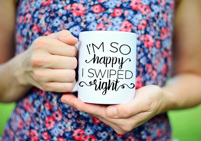 Swiped Right Mug Swiped Mug Boyfriend Swiped Right Mug | Etsy