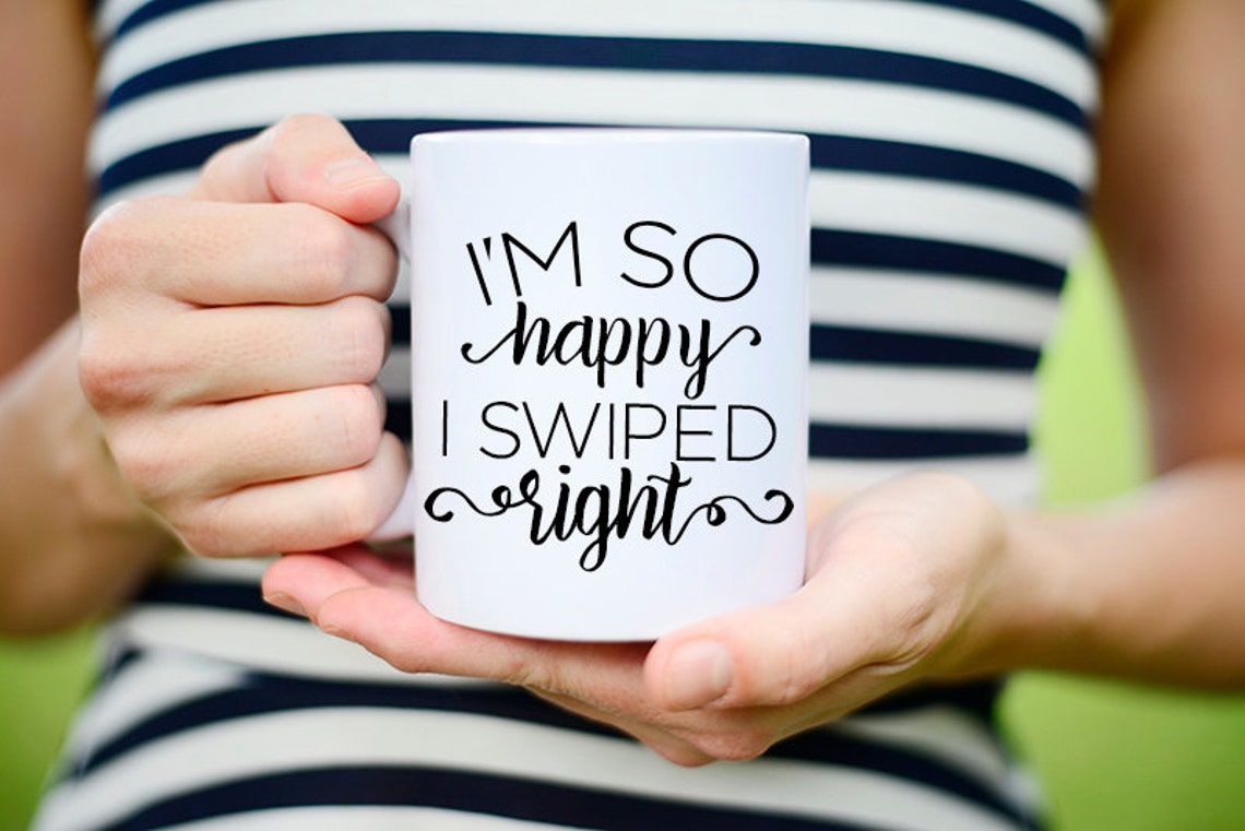 Swiped Right Mug Swiped Mug Boyfriend Swiped Right Mug | Etsy