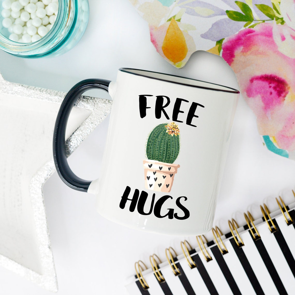 Free Hugs Cactus Mug Free Hugs Mug Funny Free Hugs Mug - Etsy