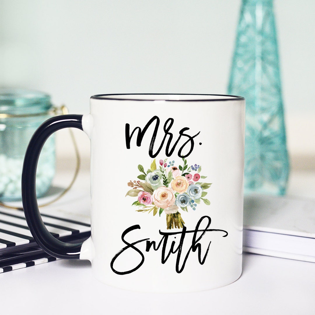 Wedding Mug for Mrs, Mrs Wedding Mug, Mrs Engagement Mug, Mrs ...