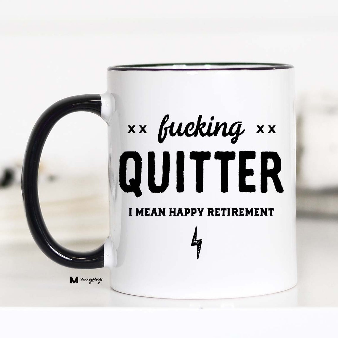 Retirement Mug, Funny Retirement Gift, Quitter Mug, Funny Retirement ...