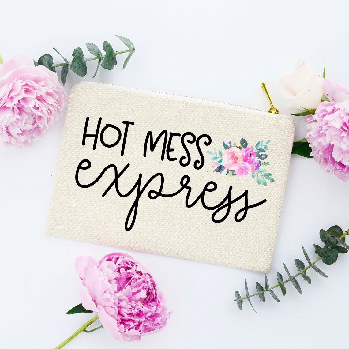 Hot Mess Express Hot Mess Makeup Bag Hot Mess Bag Hot Mess - Etsy