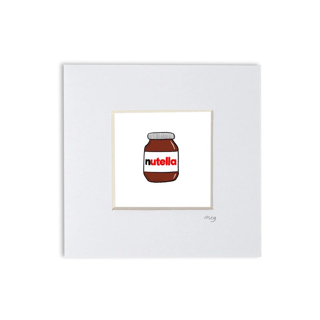 Nutella 4x4" Mounted Mini Print - Etsy