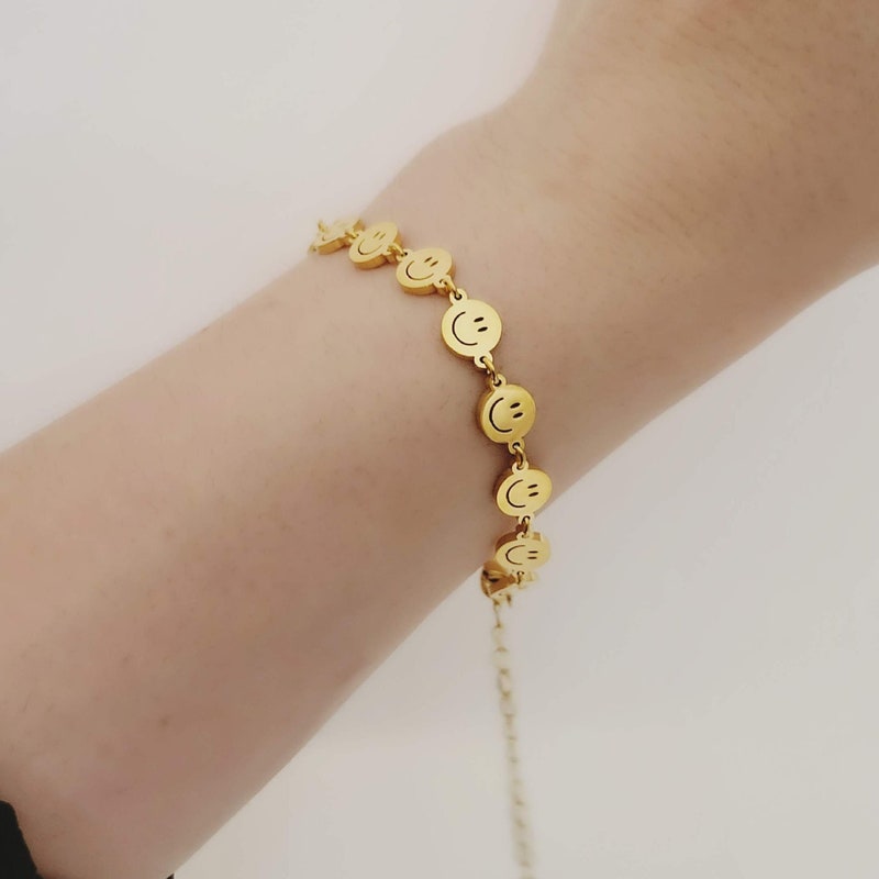 Smile Face Bracelet - Etsy