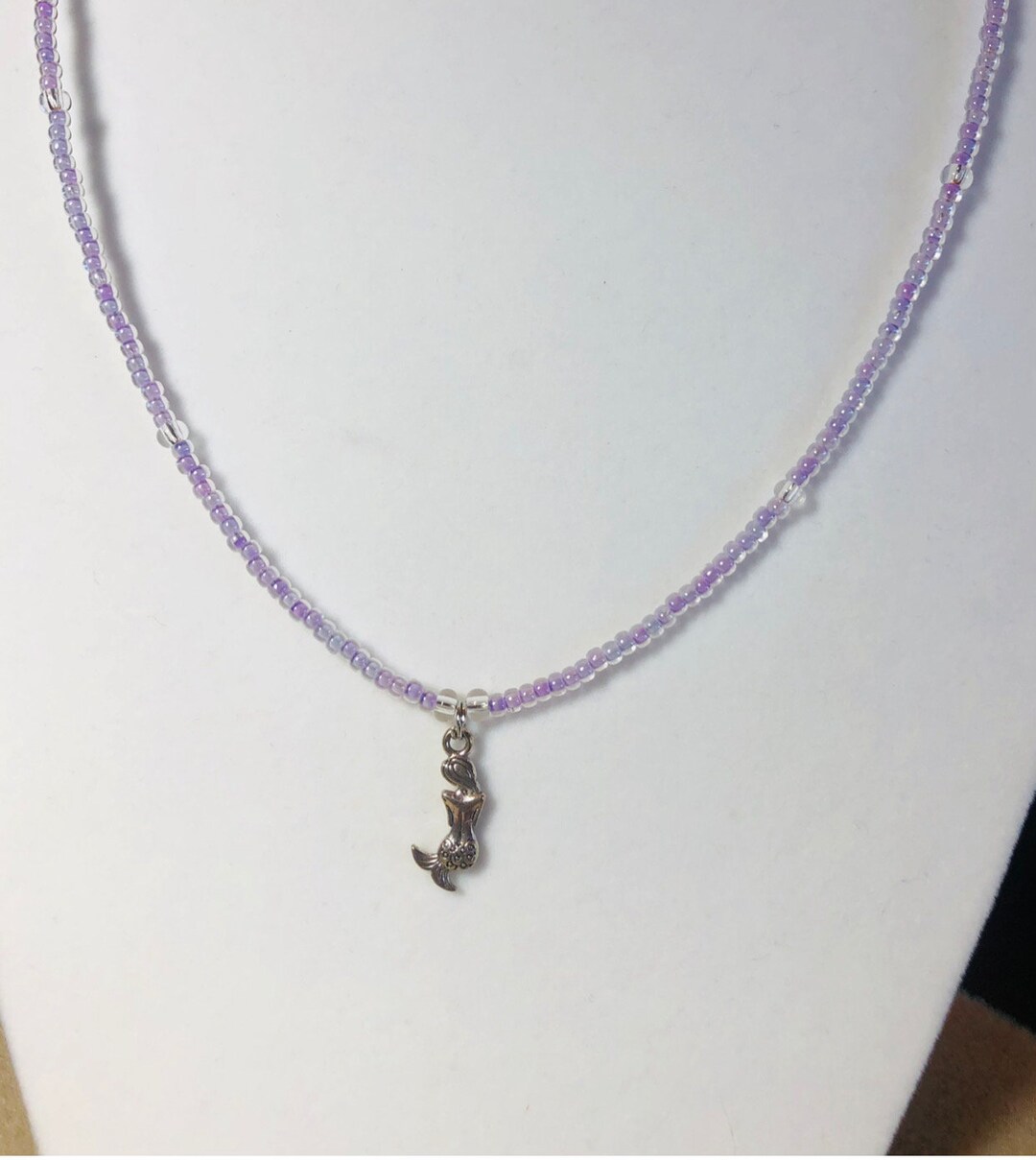 Mermaid Necklace Mermaid Jewelry Mermaid Choker Seed Bead - Etsy