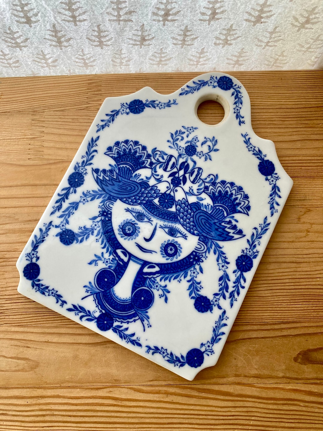 Vintage Porcelain Artistic Seito Japan Trivet Wall Hanging Decor - Etsy