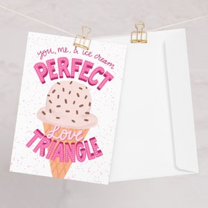 Love Triangle Greeting Card - Etsy